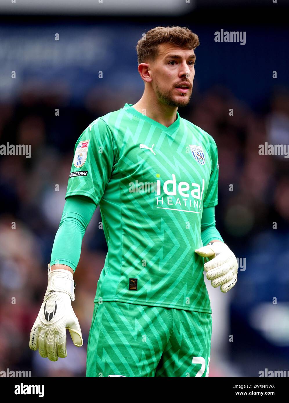 West Bromwich Albion goalkeeper Alex Palmer during the Sky Bet ...