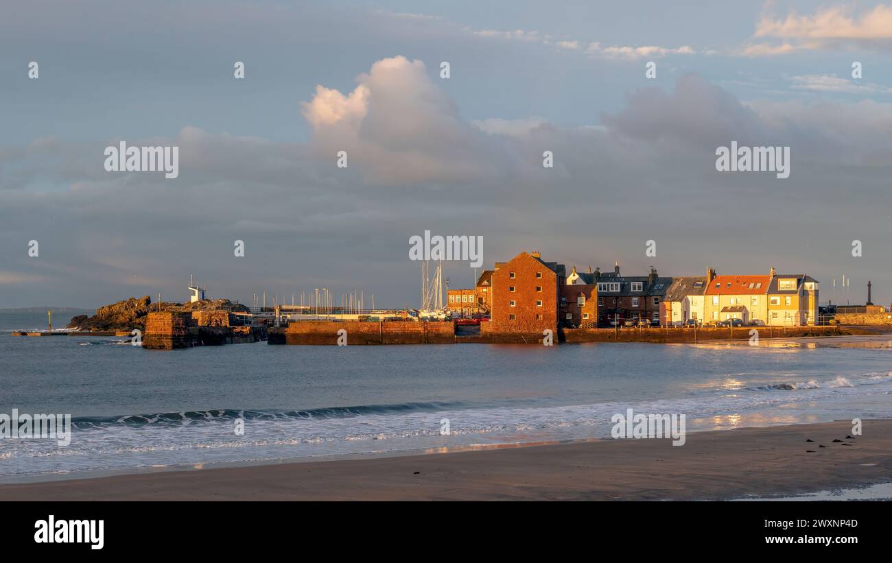 North Berwick harbour area, in the late afternoon sushine, from the ...