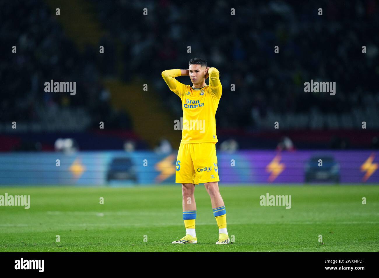 Barcelona, Spain. 30th Mar, 2024. Mika Marmol of UD Las Palmas during ...