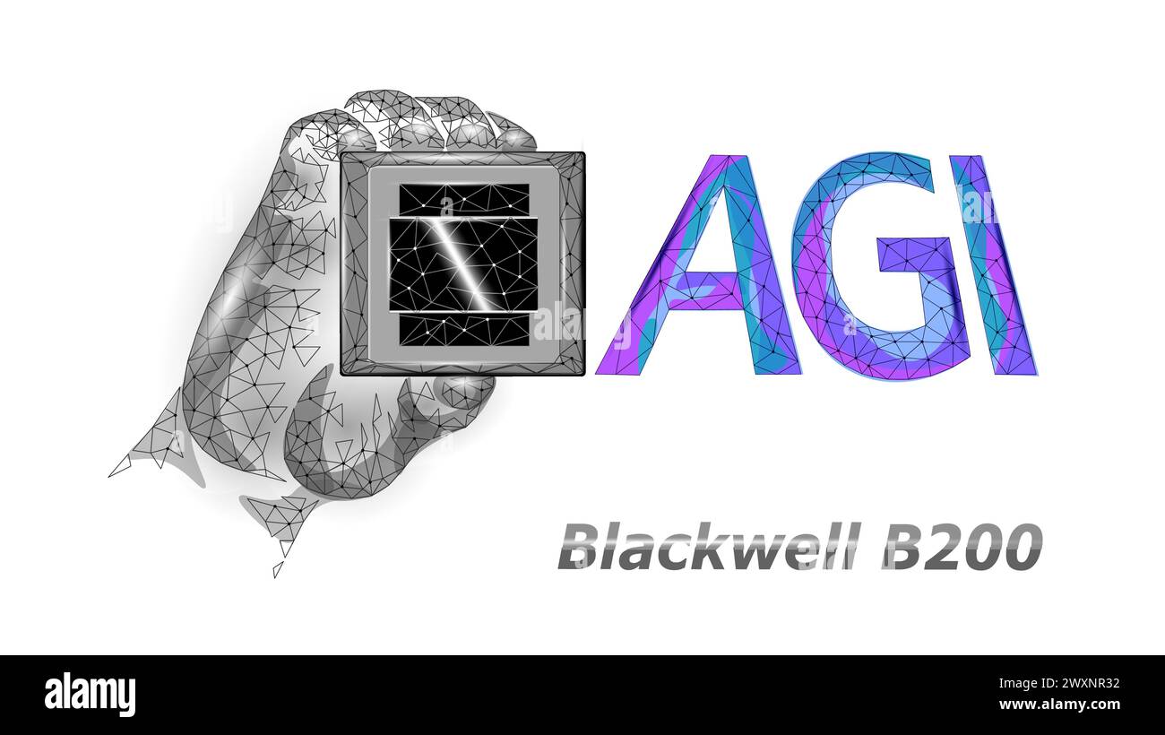 Blackwell New Innovation Technology AI Chip Editorial vector NVIDIA AI ...