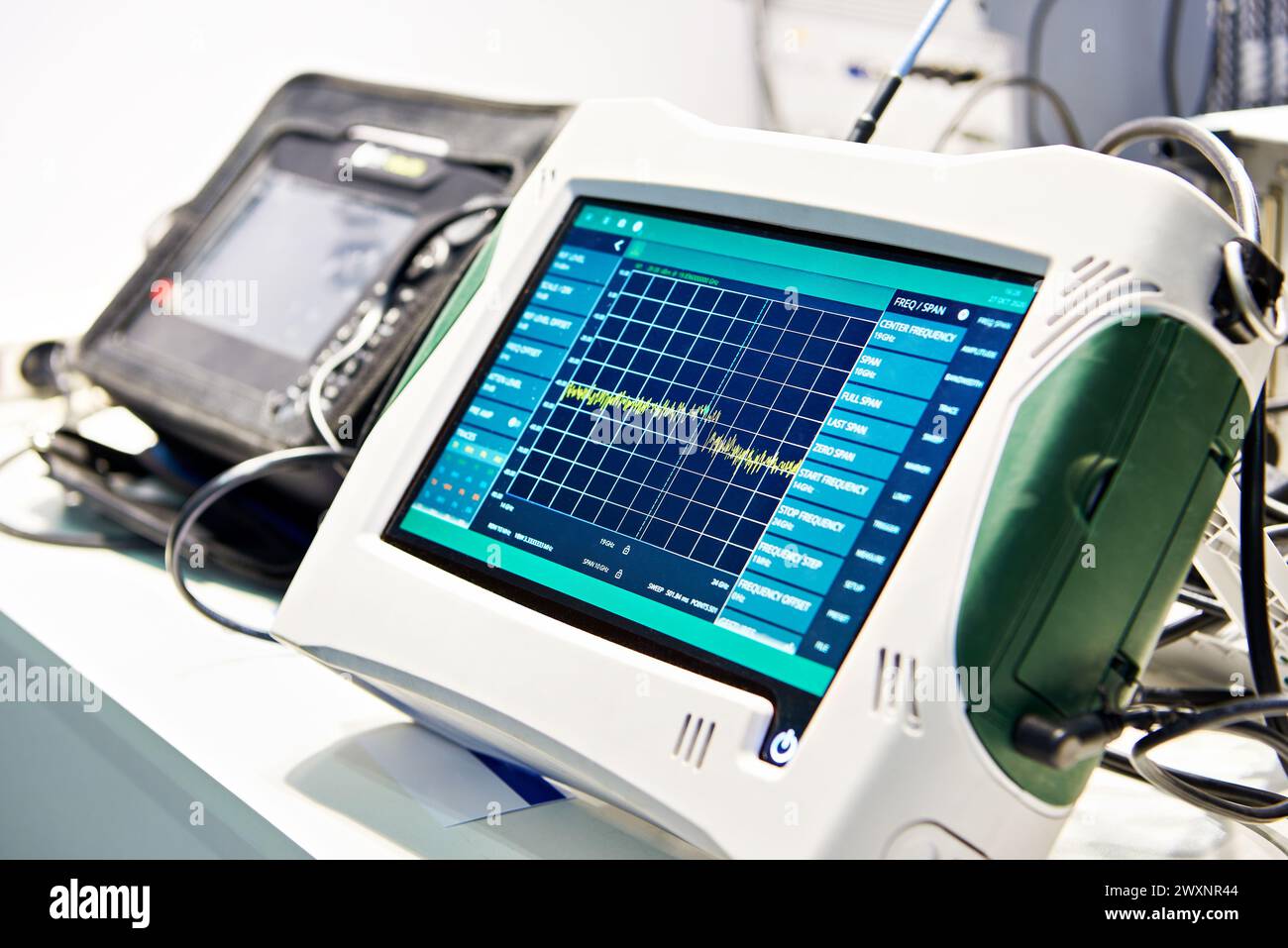 Spectrum analyzer portable electronic devices Stock Photo - Alamy