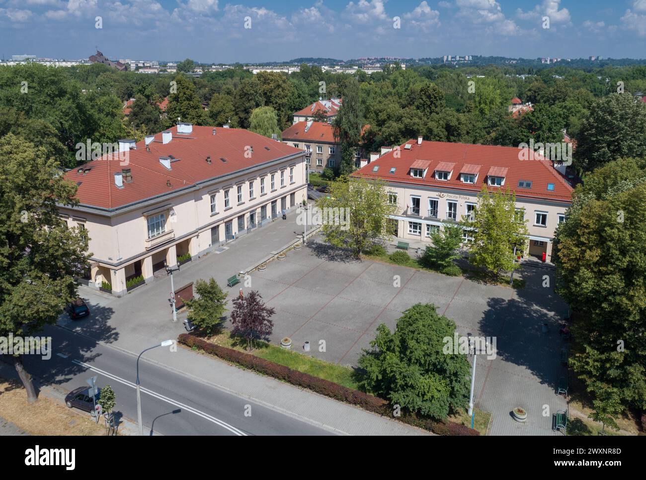 The oldest buildings in Nowa Huta, Willowe estate, Nowa Huta, Krakow ...