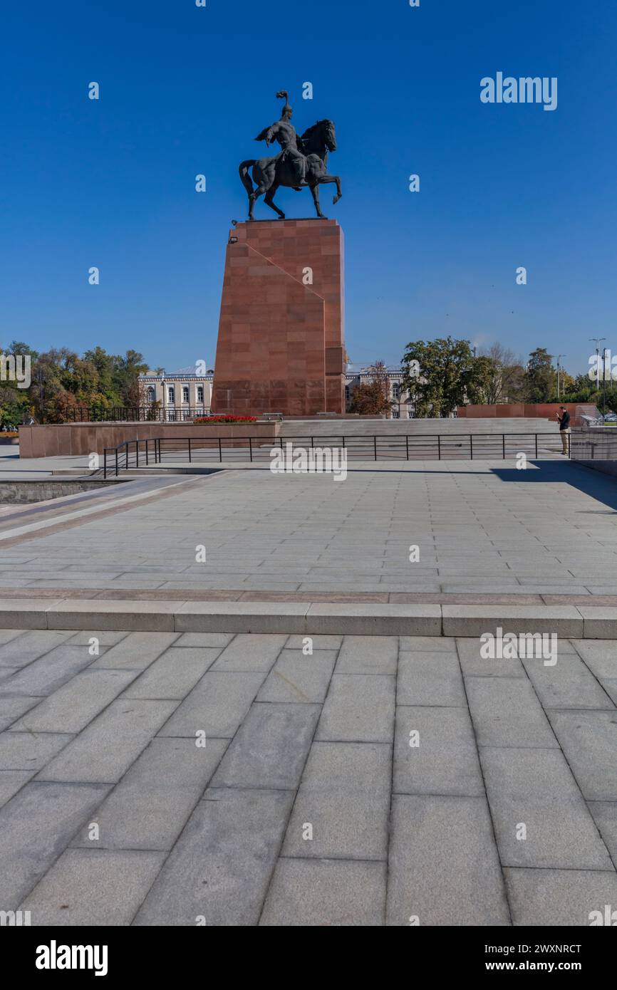 Manas monument, Bishkek, Kyrgyzstan Stock Photo - Alamy