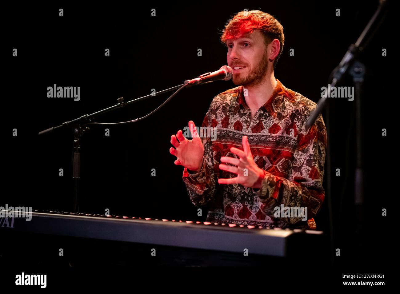 Edinburgh, Scotland. Sat 16 March 2024. Scottish singer-songwriter Finn ...