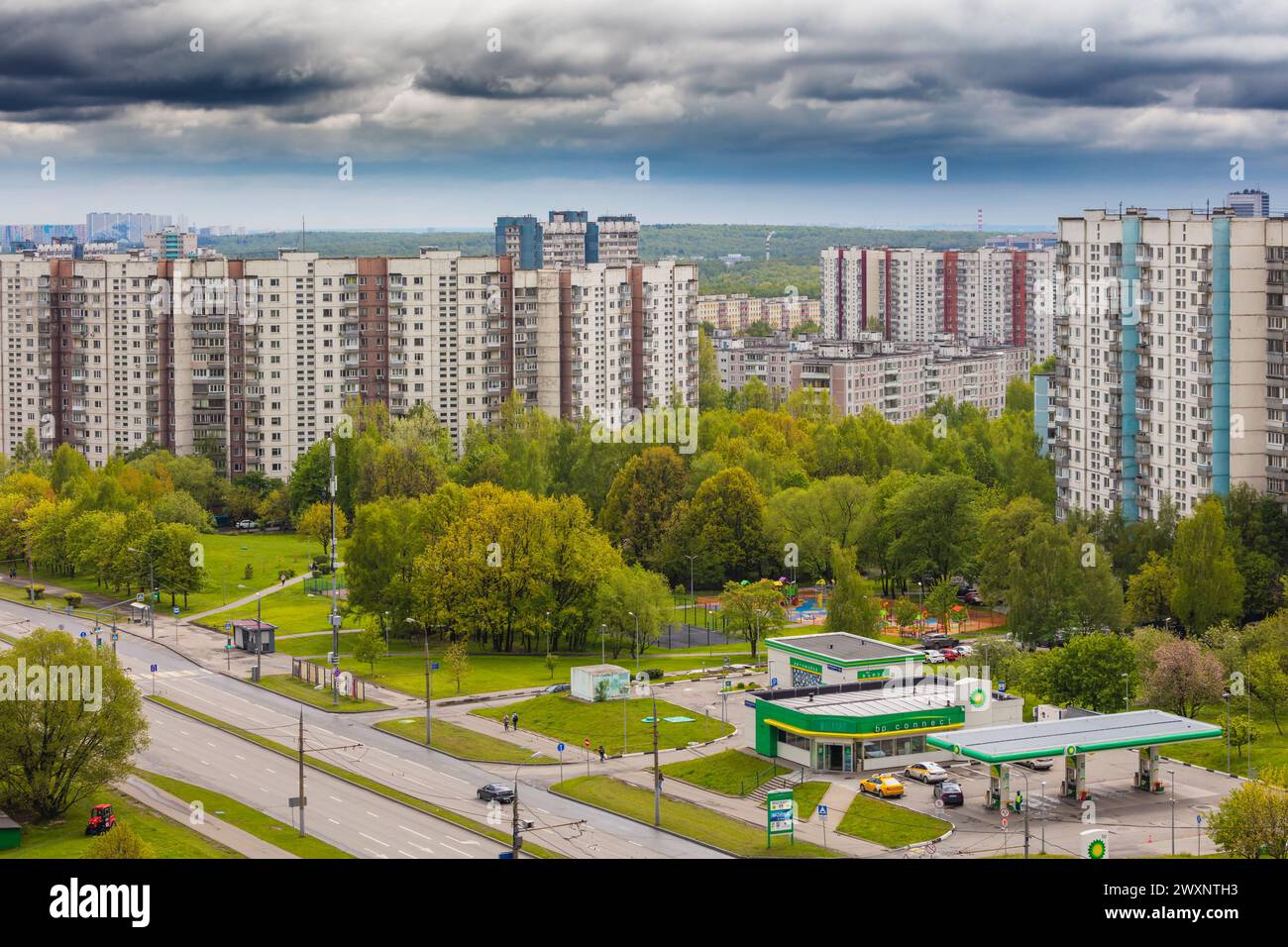 Apartment building, 1980s, Moscow, Russia Stock Photo - Alamy
