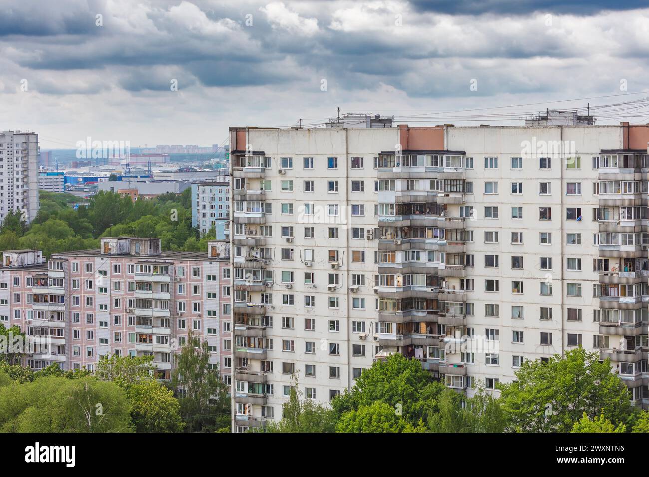 Apartment building, 1980s, Moscow, Russia Stock Photo - Alamy