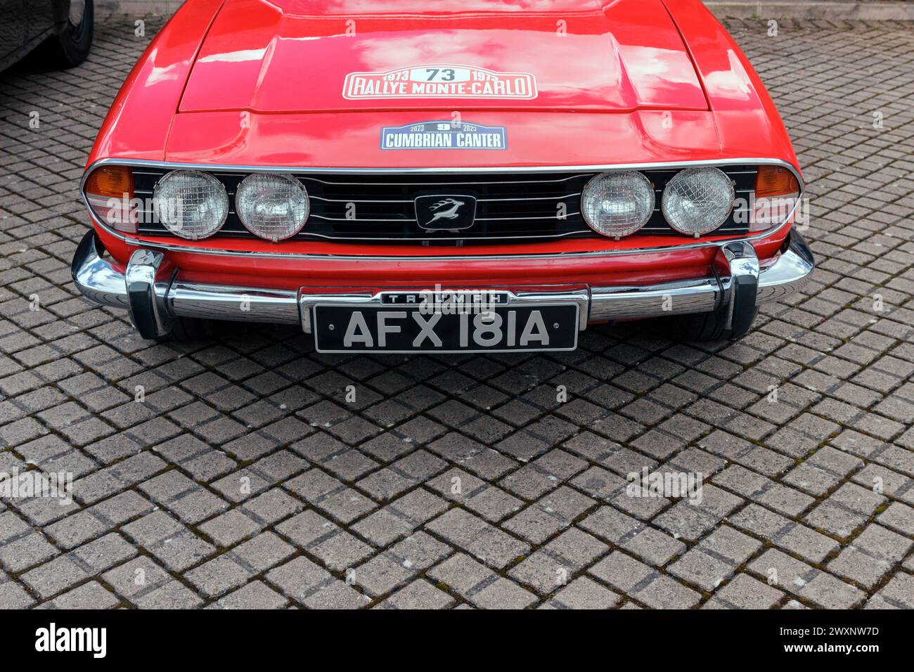 Triumph Stag at Kirkby Stephen. Cumbria Easter Rally 2024 Stock Photo ...