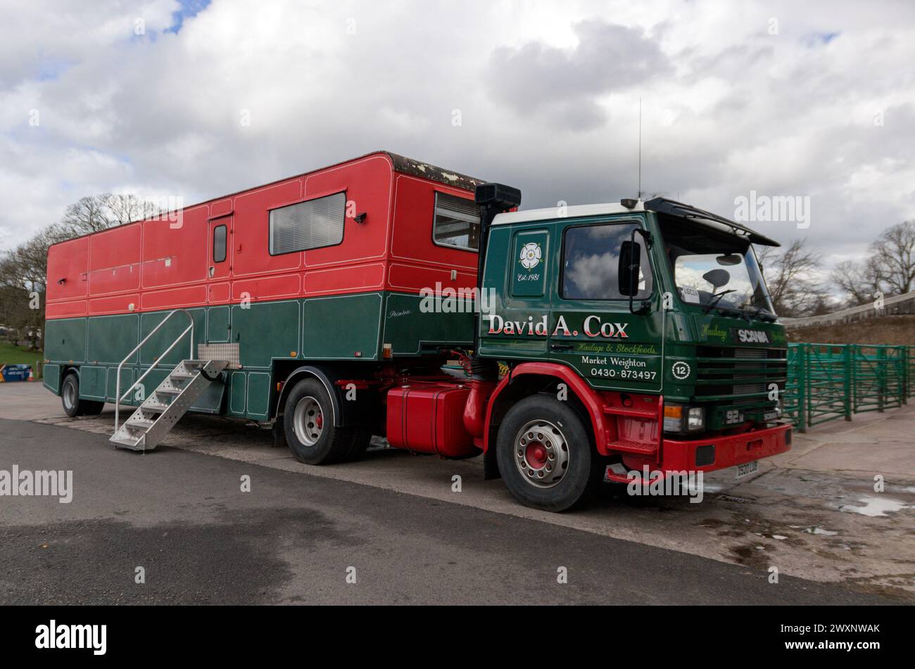 Scania 92M at Kirkby Stephen. Cumbria Easter Rally 2024 Stock Photo - Alamy