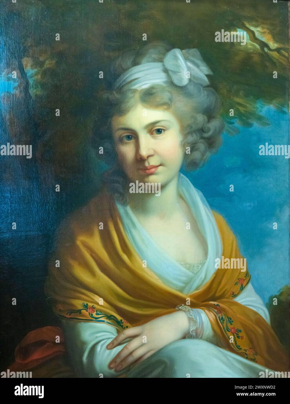 Portrait of woman, museum, Vladimir, Vladimir region, Russia Stock ...