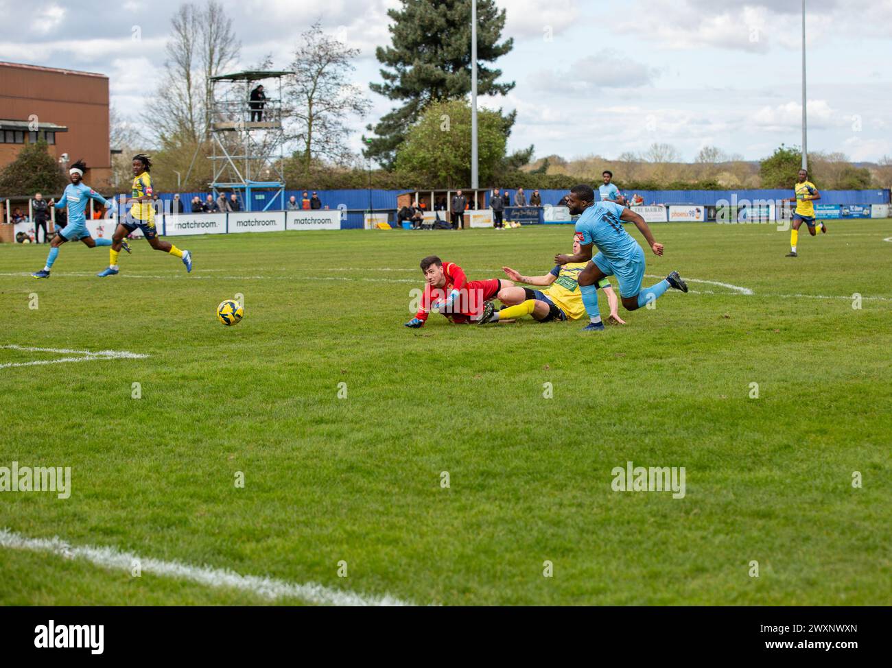 Brentwood, Uk, Essex 1st Apr 2024 Brentwood Town Football club v Witham ...