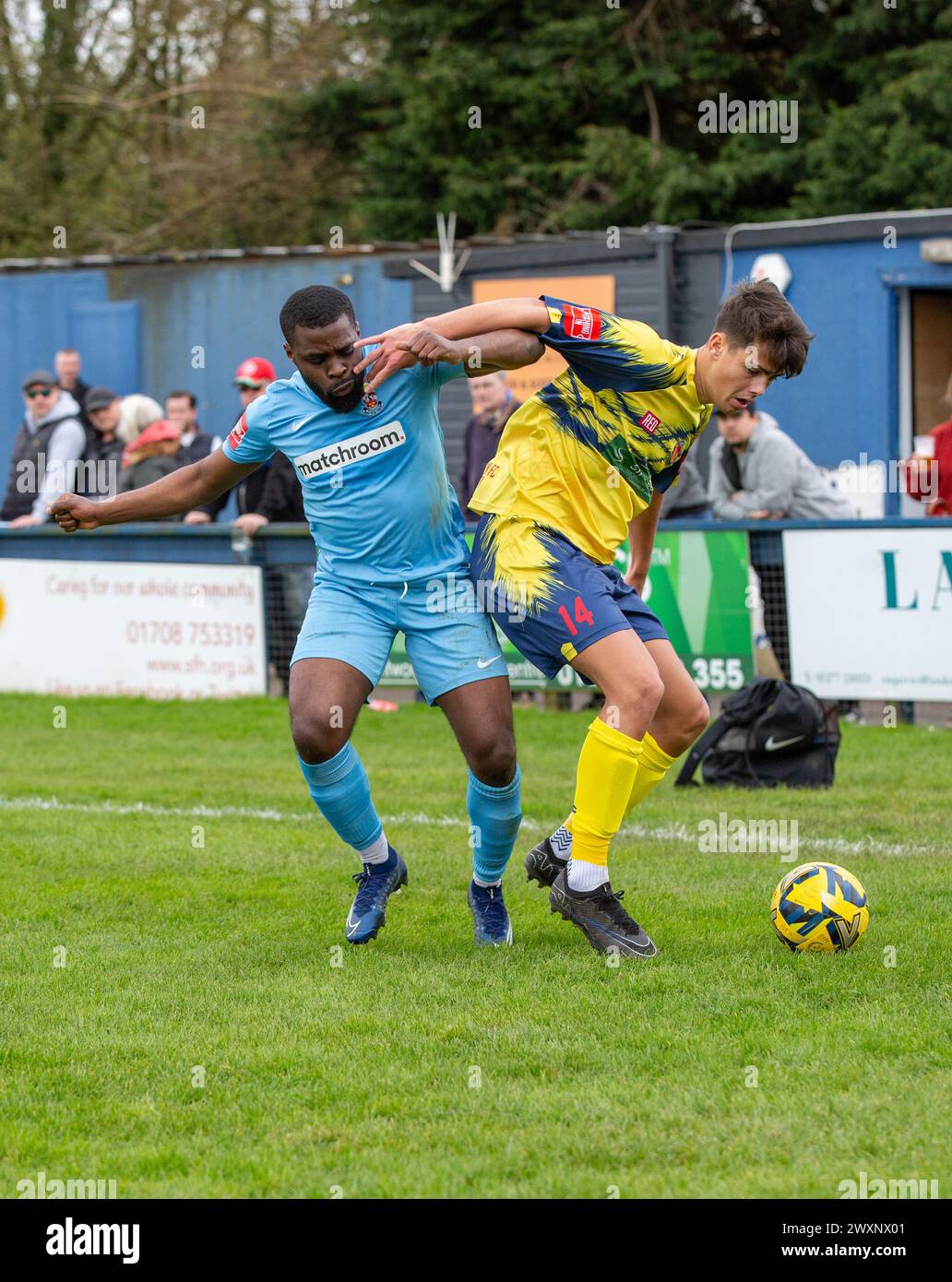 Brentwood, Uk, Essex 1st Apr 2024 Brentwood Town Football club v Witham ...