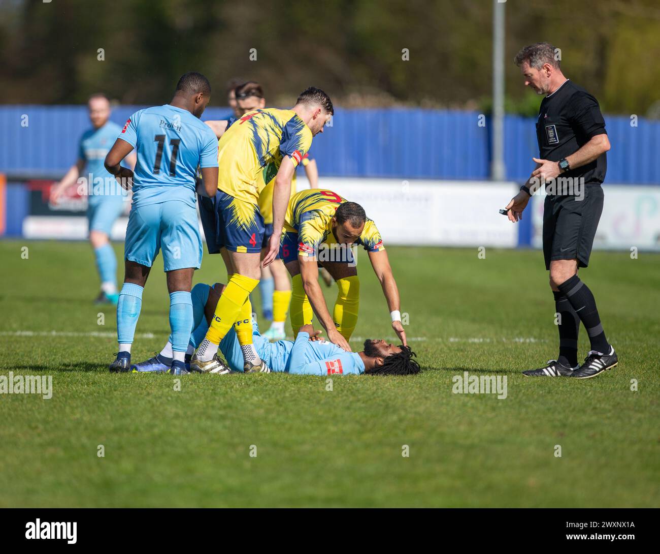 Brentwood, Uk, Essex 1st Apr 2024 Brentwood Town Football club v Witham ...