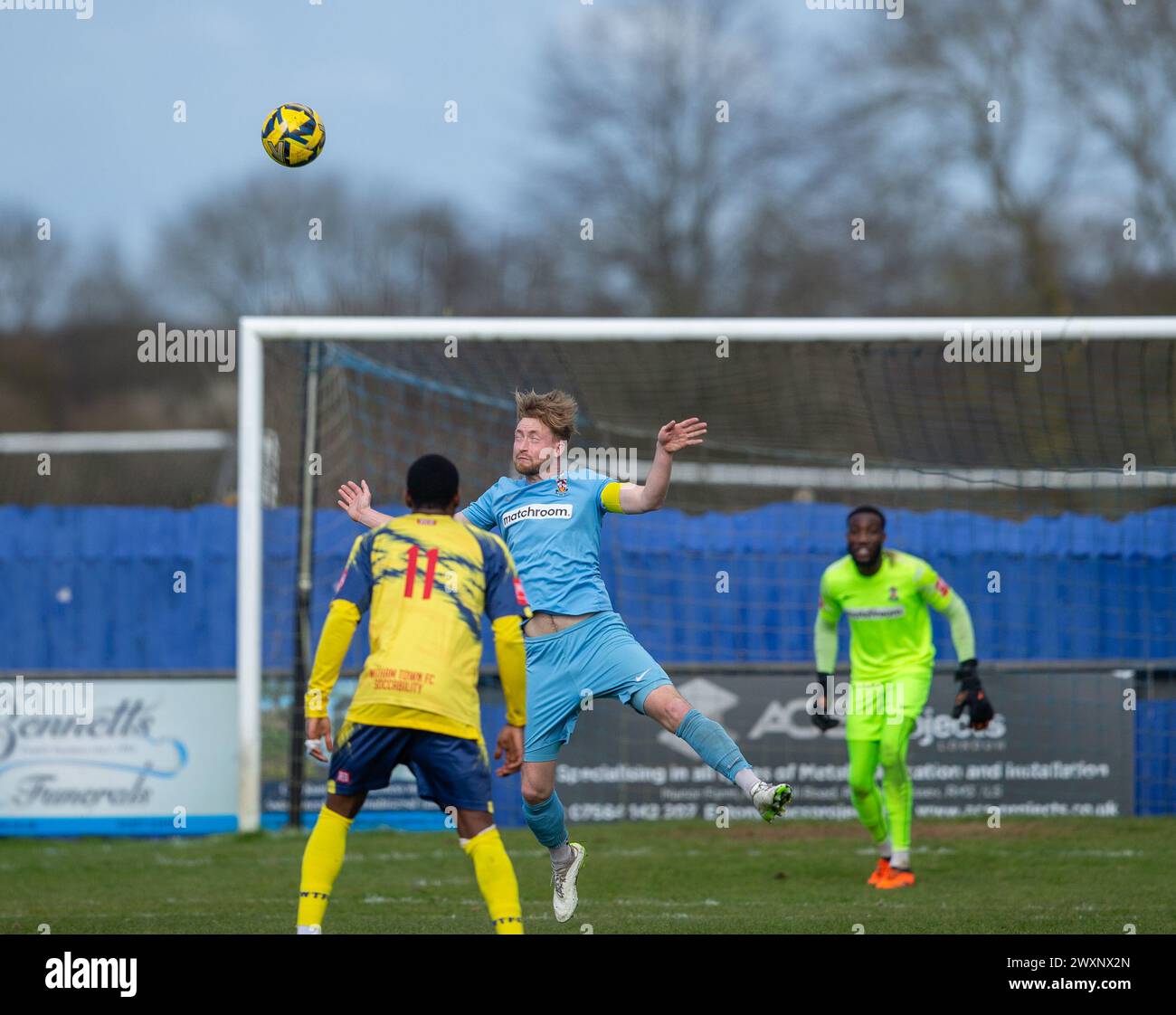 Brentwood, Uk, Essex 1st Apr 2024 Brentwood Town Football club v Witham ...