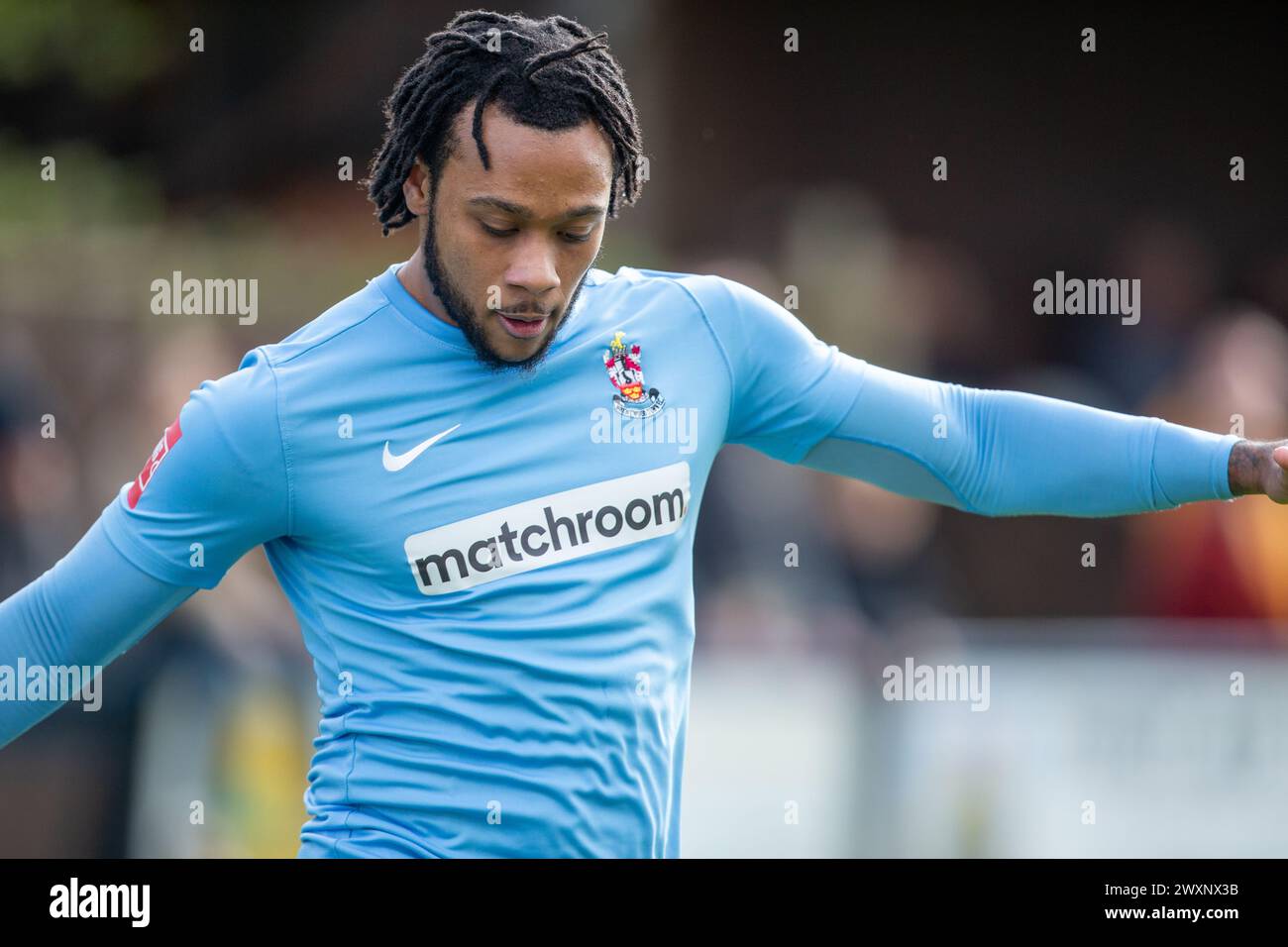 Brentwood, Uk, Essex 1st Apr 2024 Brentwood Town Football club v Witham ...