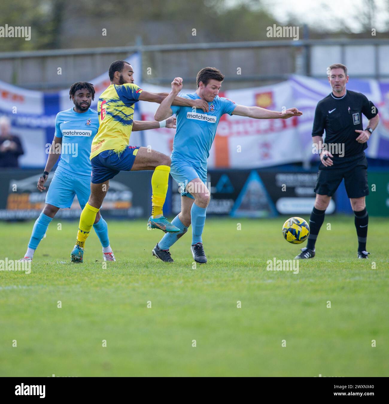 Brentwood, Uk, Essex 1st Apr 2024 Brentwood Town Football club v Witham ...