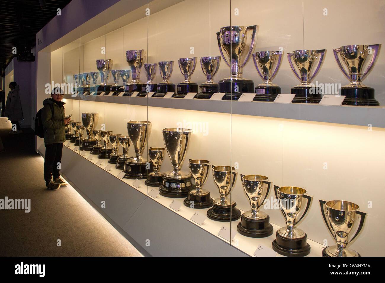 Real Madrid Museum in the new Santiago Bernabeu stadium. January 2024 ...