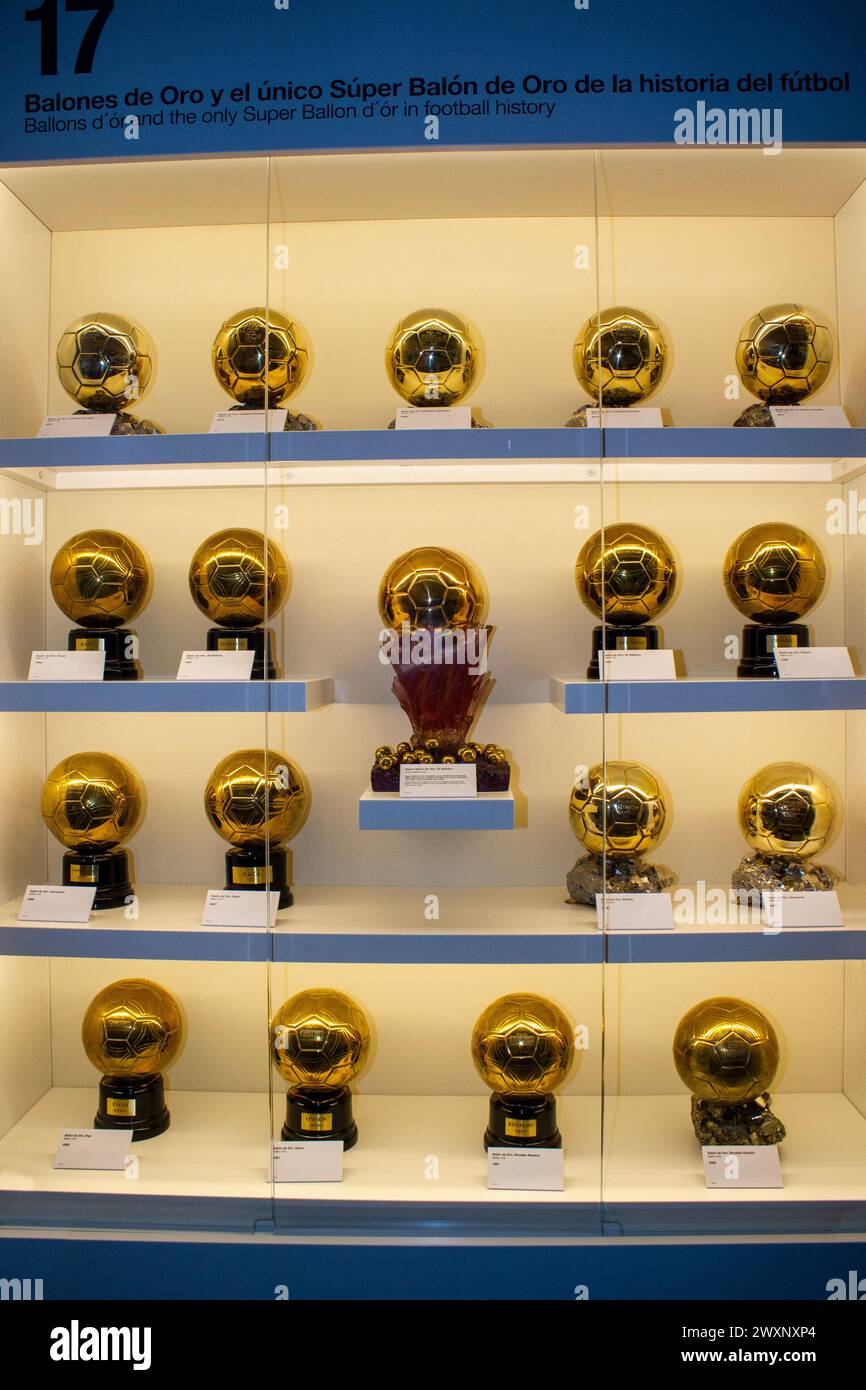 Real Madrid Museum in the new Santiago Bernabeu stadium. January 2024 ...