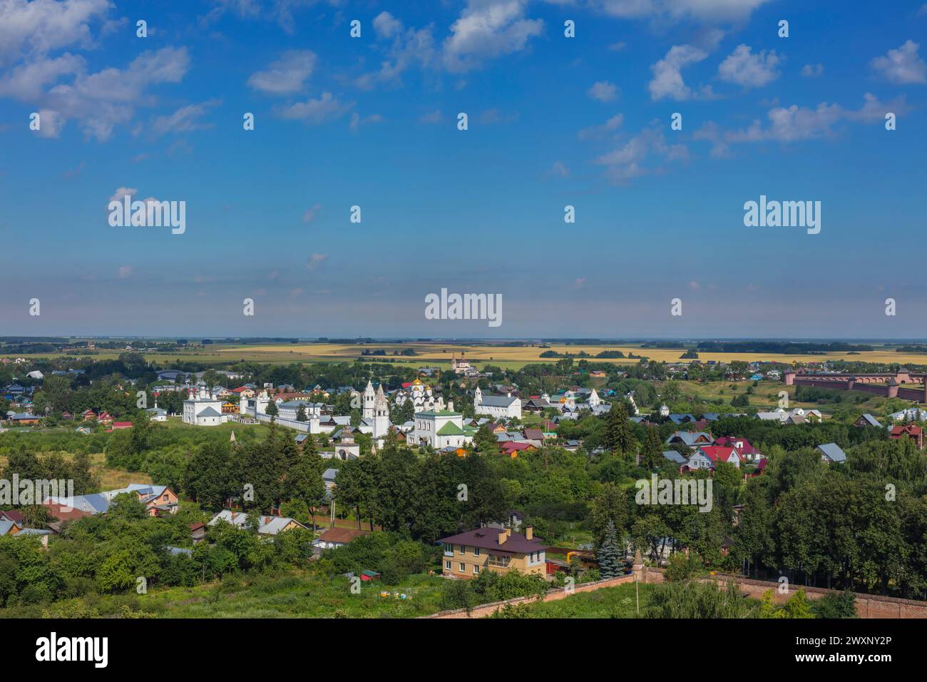 Aerial cityscape of Suzdal, Vladimir region, Russia Stock Photo - Alamy