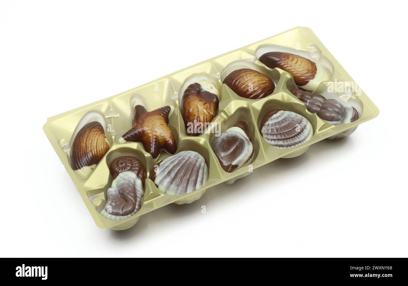 Belgian chocolate seashells hi-res stock photography and images - Alamy