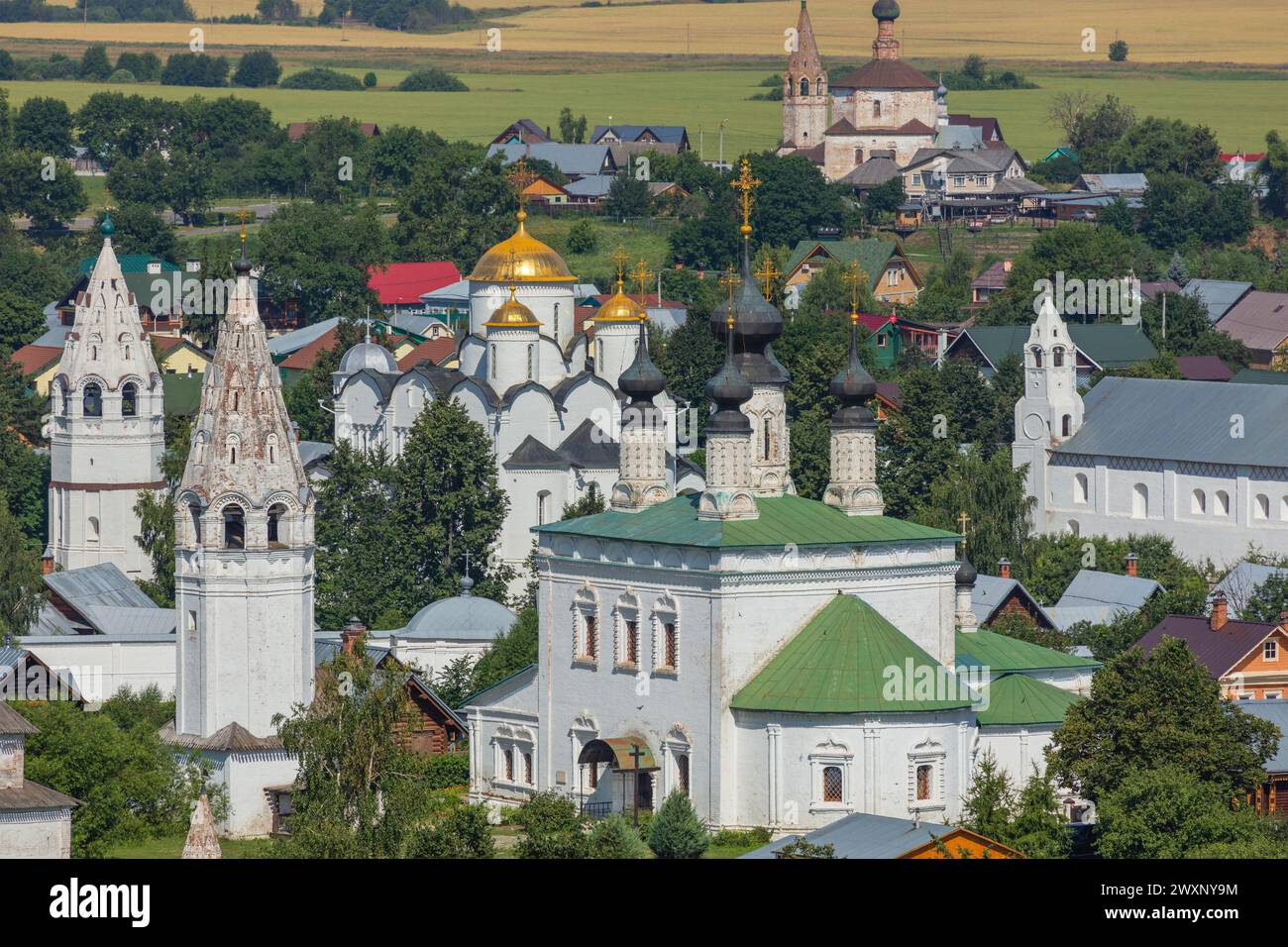 Aerial cityscape of Suzdal, Vladimir region, Russia Stock Photo - Alamy