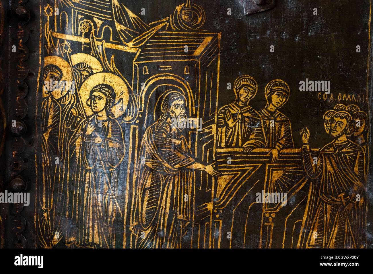 Copper gates, 13th century, Cathedral of the Nativity of the Theotokos ...