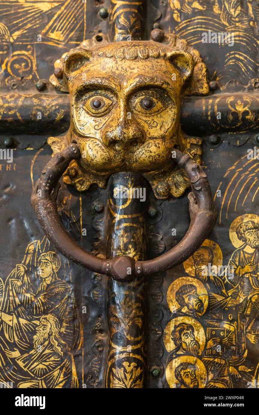 Copper gates, 13th century, Cathedral of the Nativity of the Theotokos ...