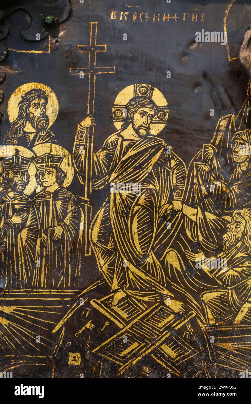 Copper gates, 13th century, Cathedral of the Nativity of the Theotokos ...