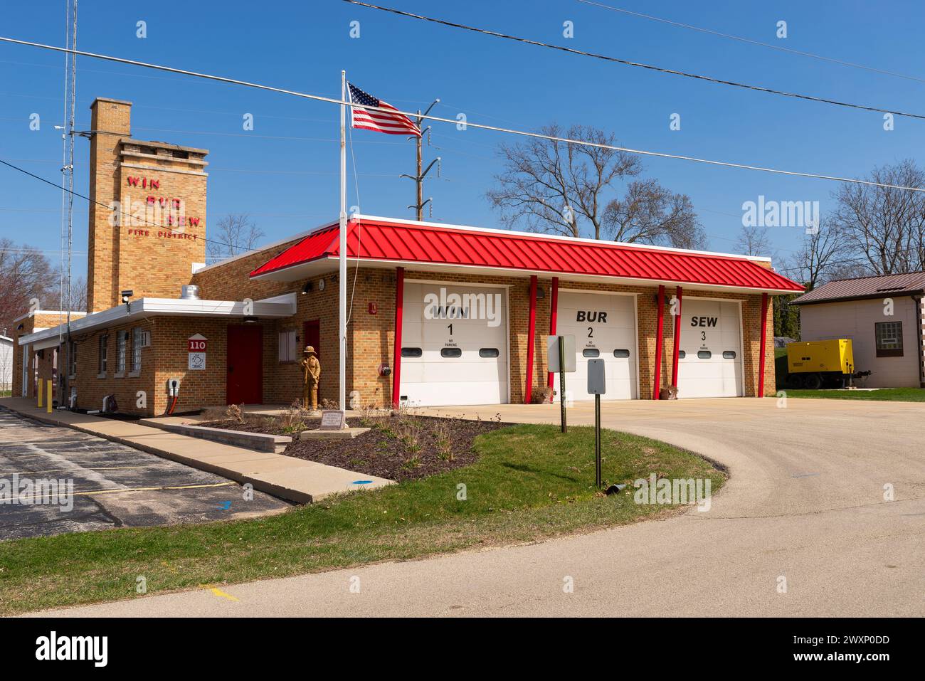 Winnebago, Illinois - United States - March 28th, 2024: Exterior of the ...