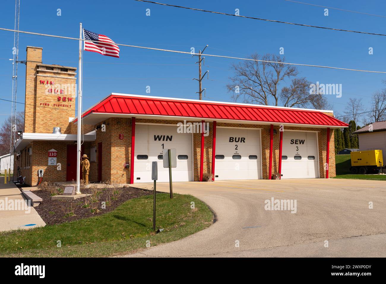 Winnebago, Illinois - United States - March 28th, 2024: Exterior of the ...