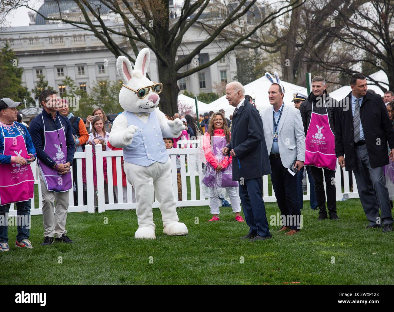 Washington DC, April 1, 2024, USA:, President Joe Biden chats with the ...