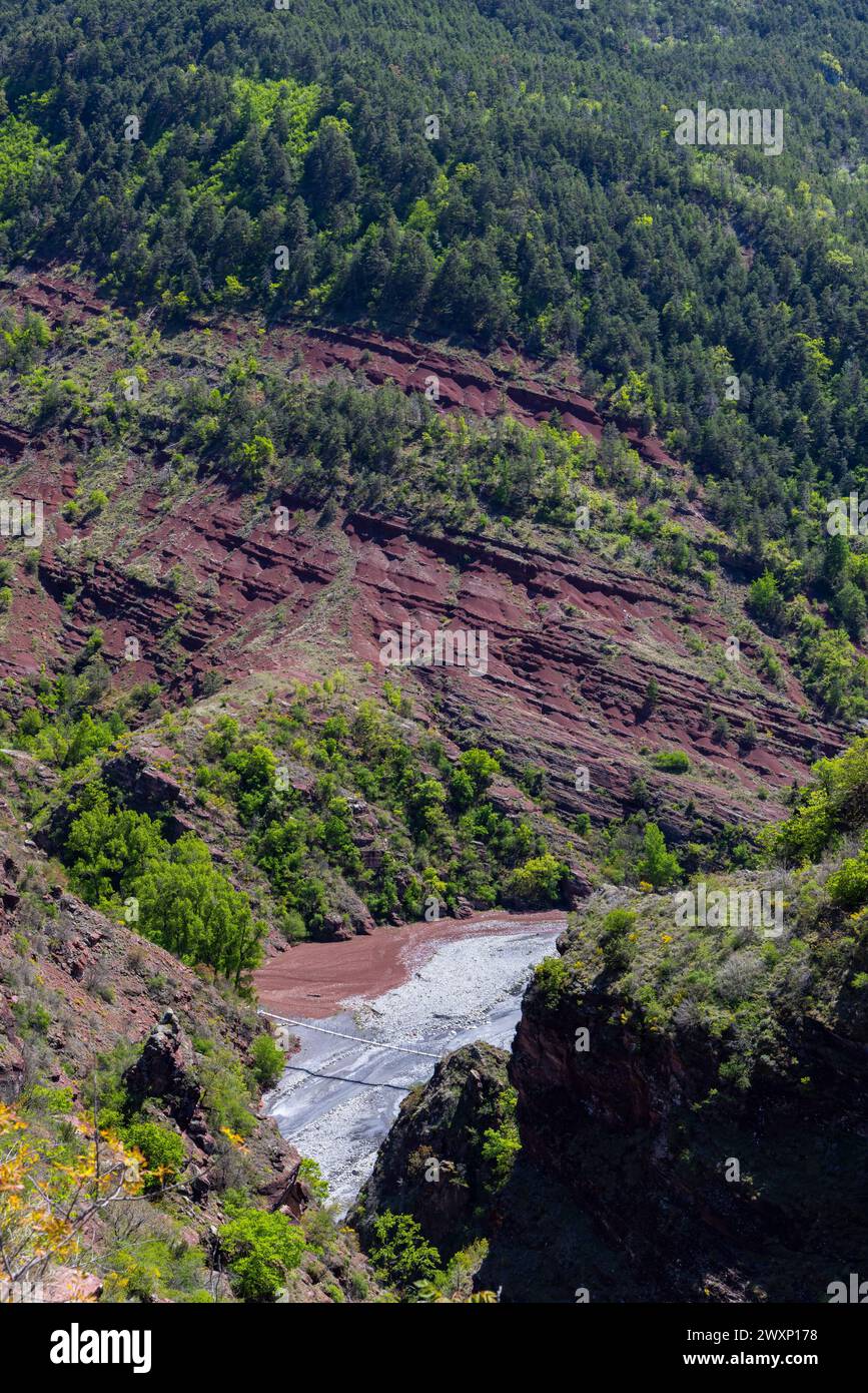 Gorges Du Daluis Regional Nature Reserve, Var river, Alpes-Maritimes ...
