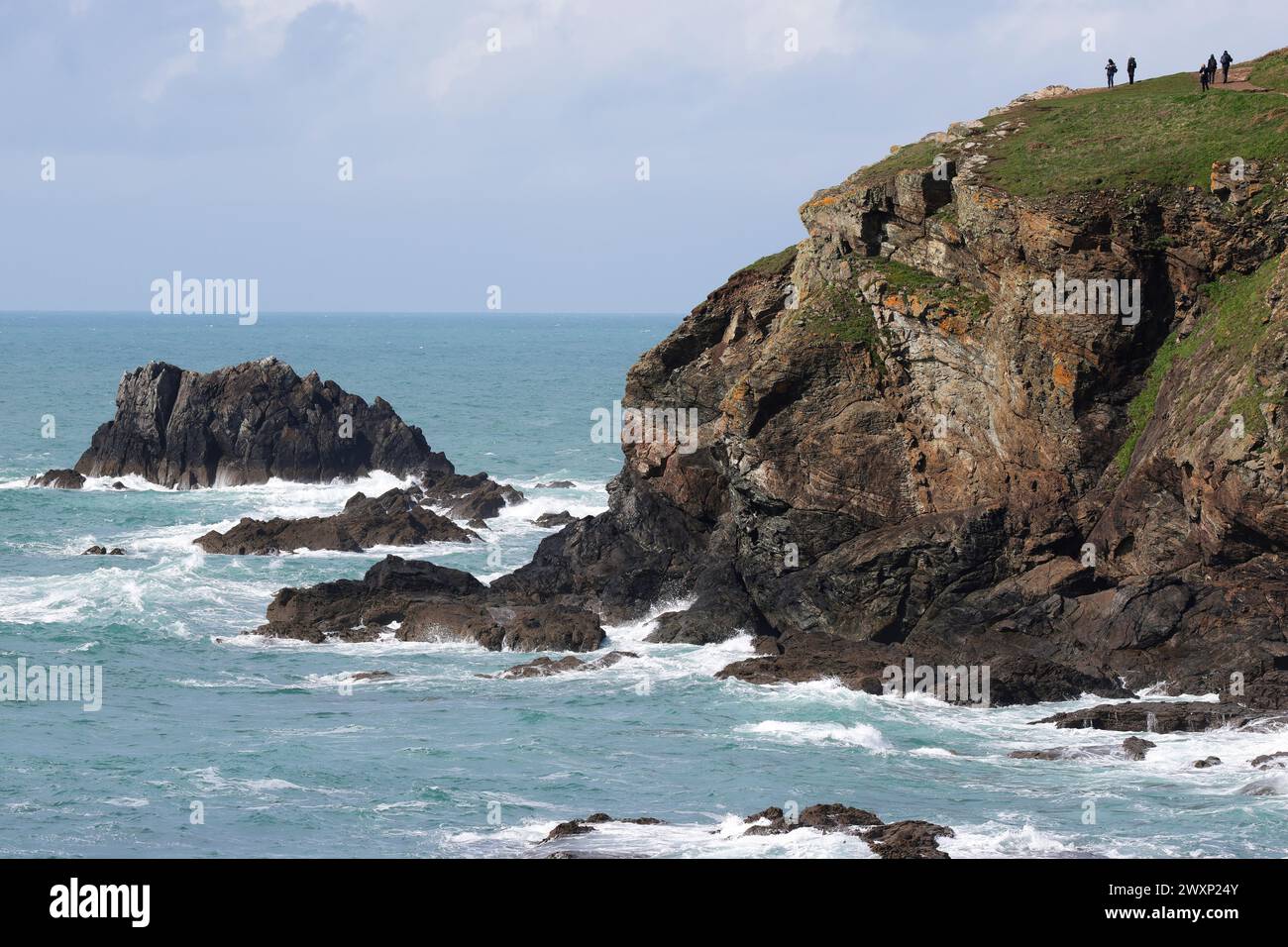 Lizard point coastal path walkers hi-res stock photography and images ...