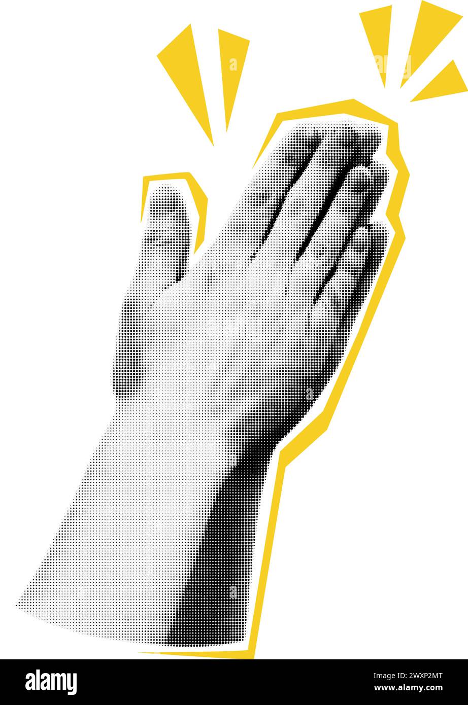 Collage element clapping applauding hands vector illustration Stock Vector Image & Art - Alamy