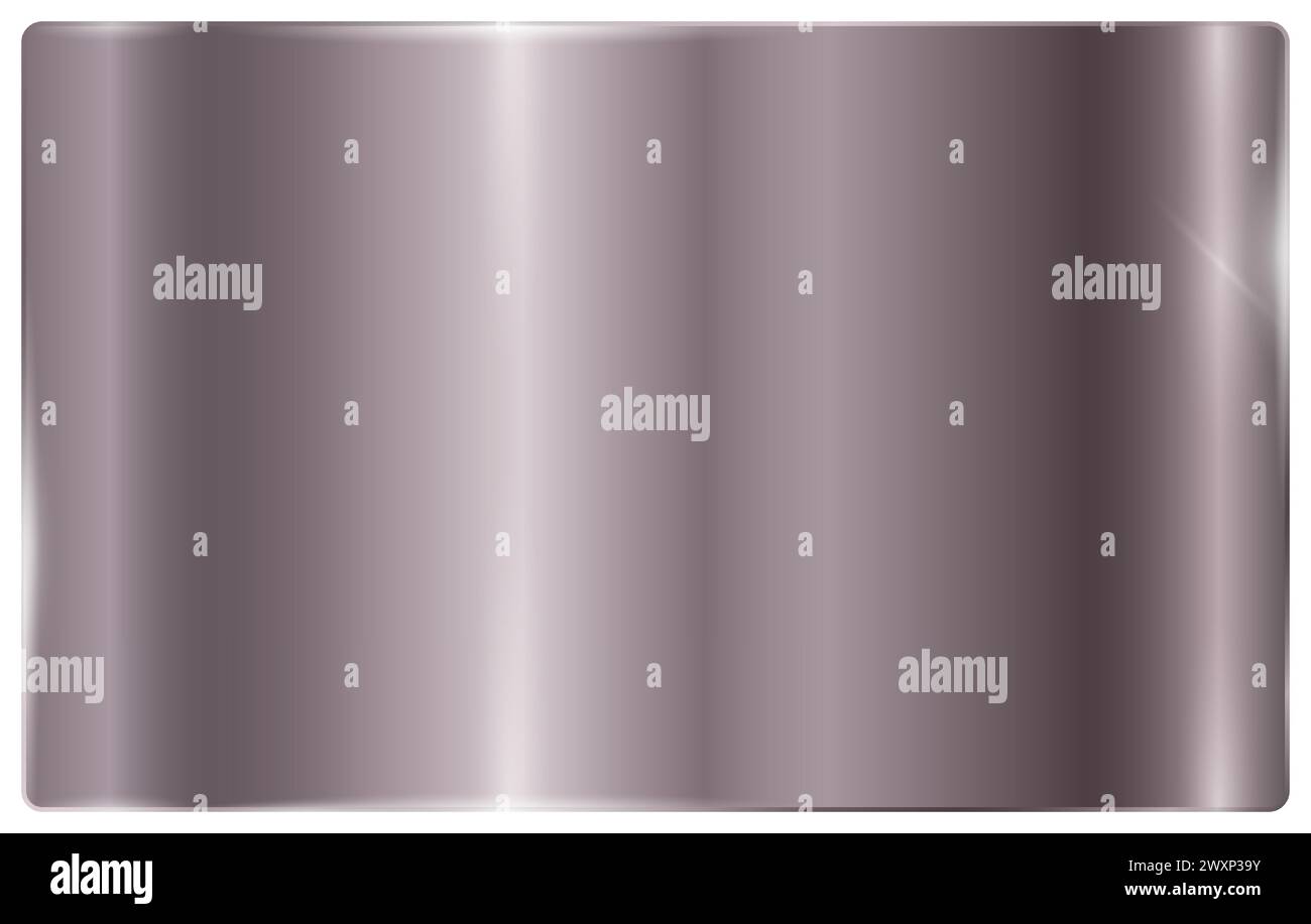 The metallic gradient background is dark purple. A pattern of shiny ...