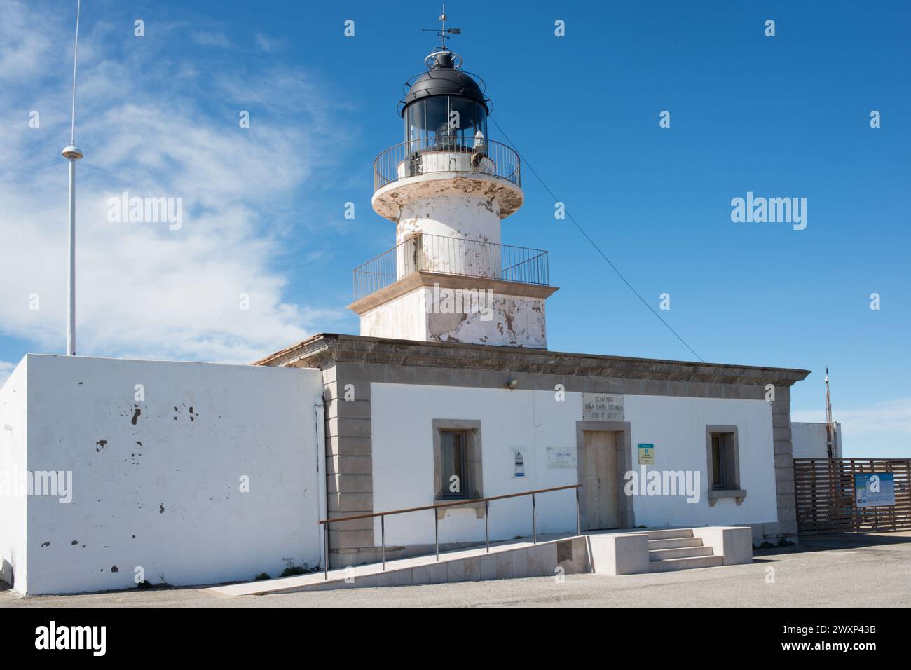 Lighthouse of the Cap de Creus Natural Park, the easternmost point of ...