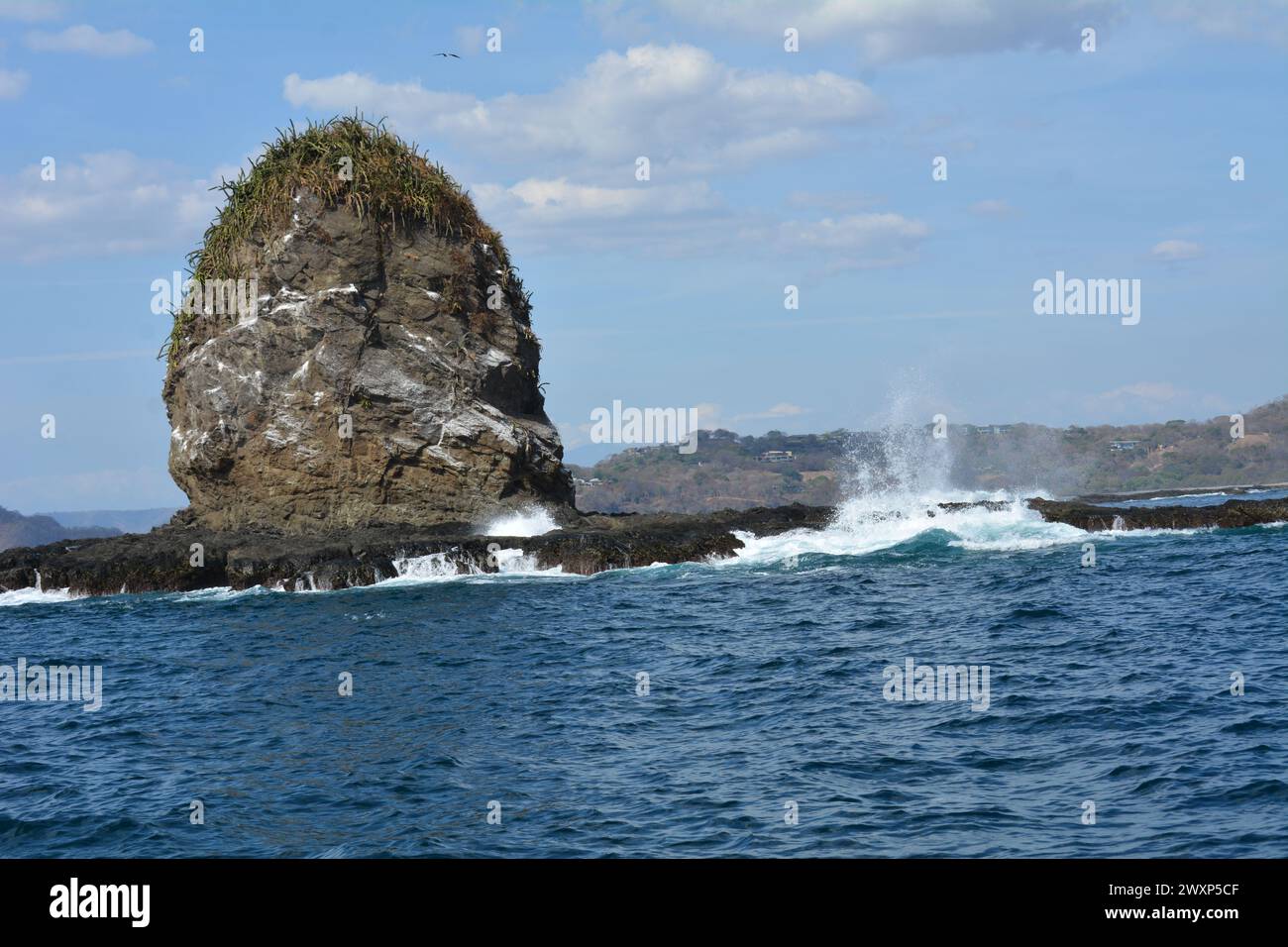 Small sailing vessel in sunset on Pacific by Costa Rica Stock Photo - Alamy