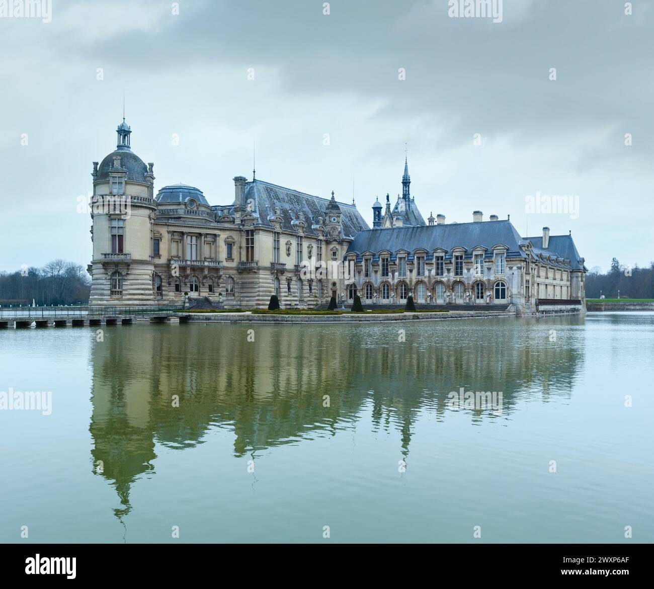 Chateau de Chantilly (France). The Petit Chateau built in 1560 (on ...