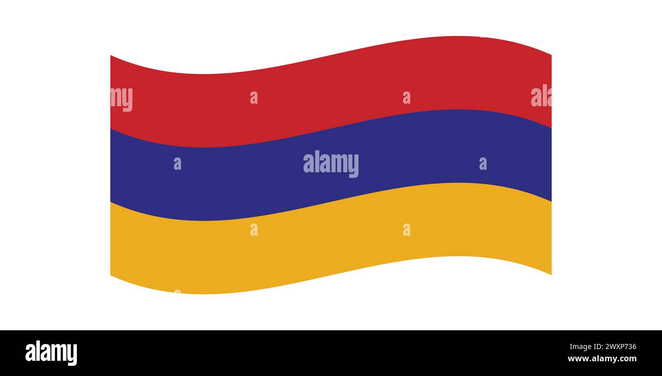 Flag of Armenia. Armenian national symbol in official colors. Template ...