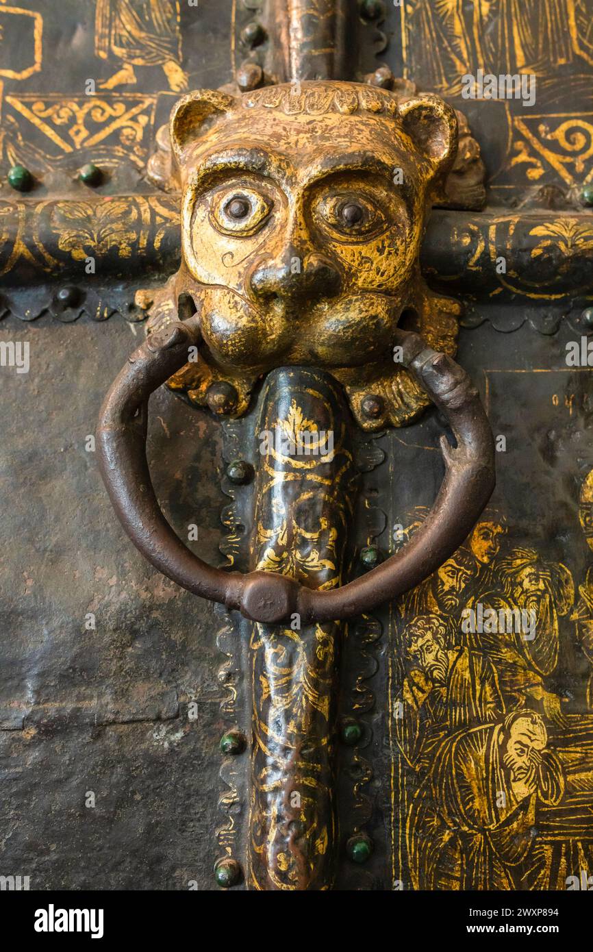 Copper gates, 13th century, Cathedral of the Nativity of the Theotokos ...