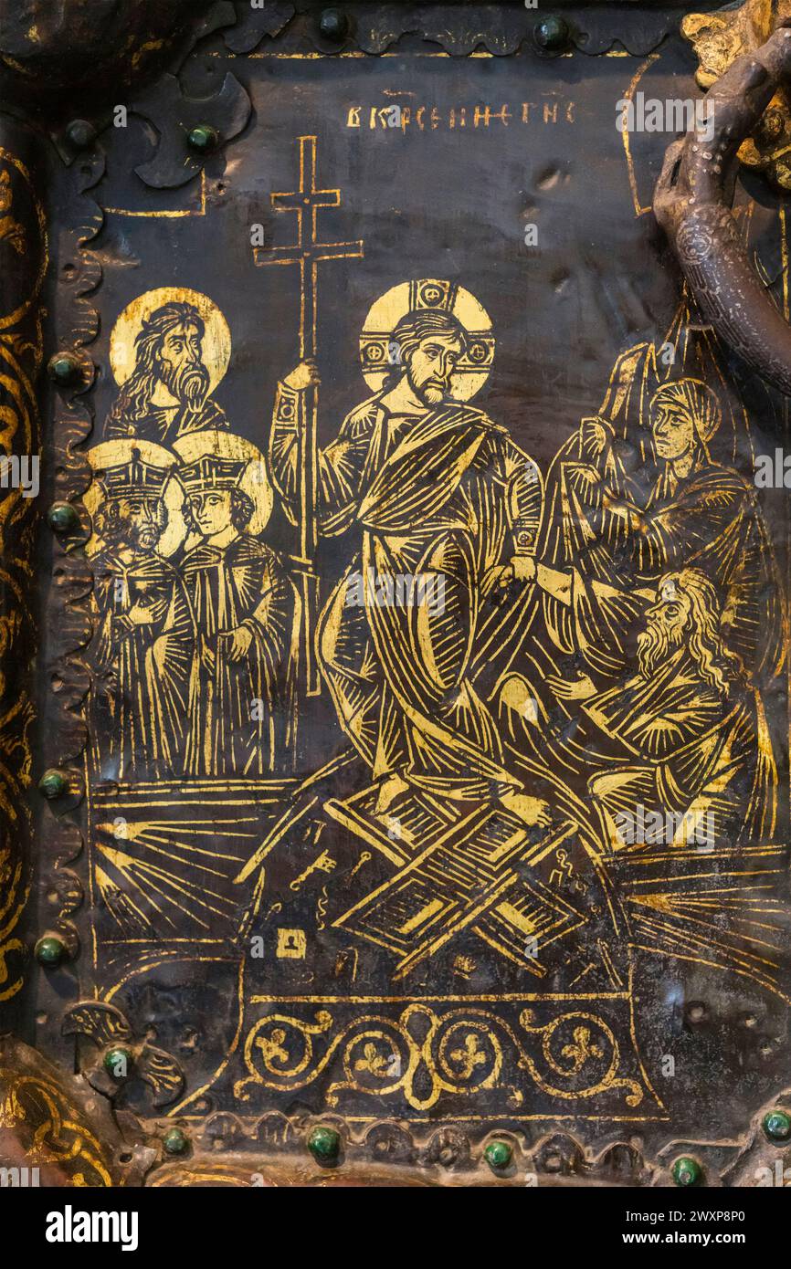 Copper gates, 13th century, Cathedral of the Nativity of the Theotokos ...