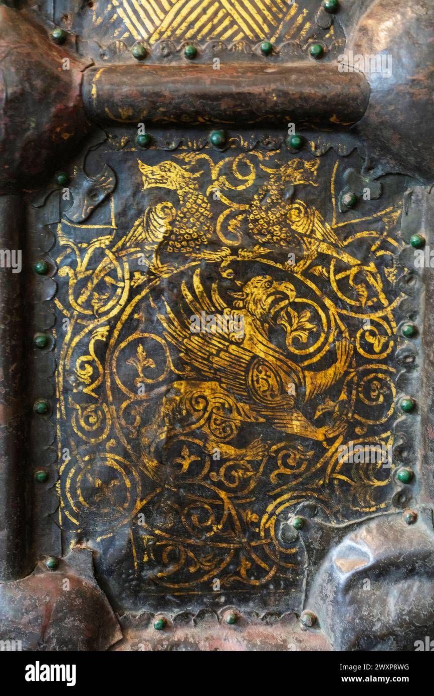 Copper gates, 13th century, Cathedral of the Nativity of the Theotokos ...