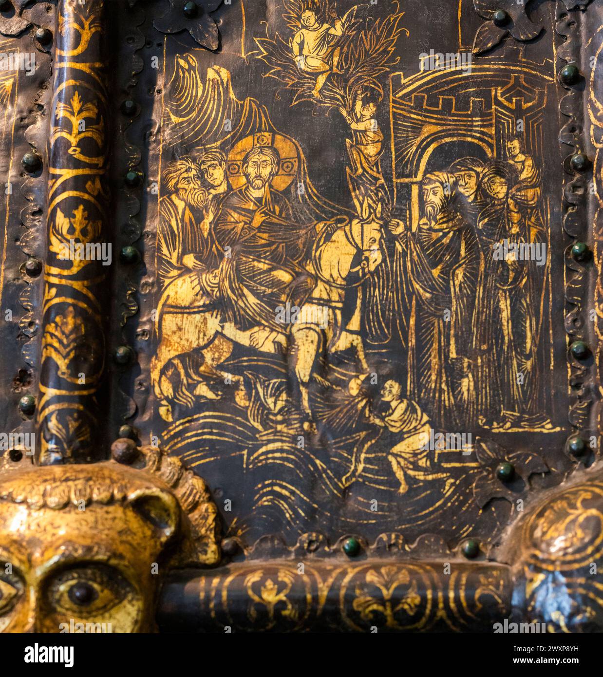 Copper gates, 13th century, Cathedral of the Nativity of the Theotokos ...