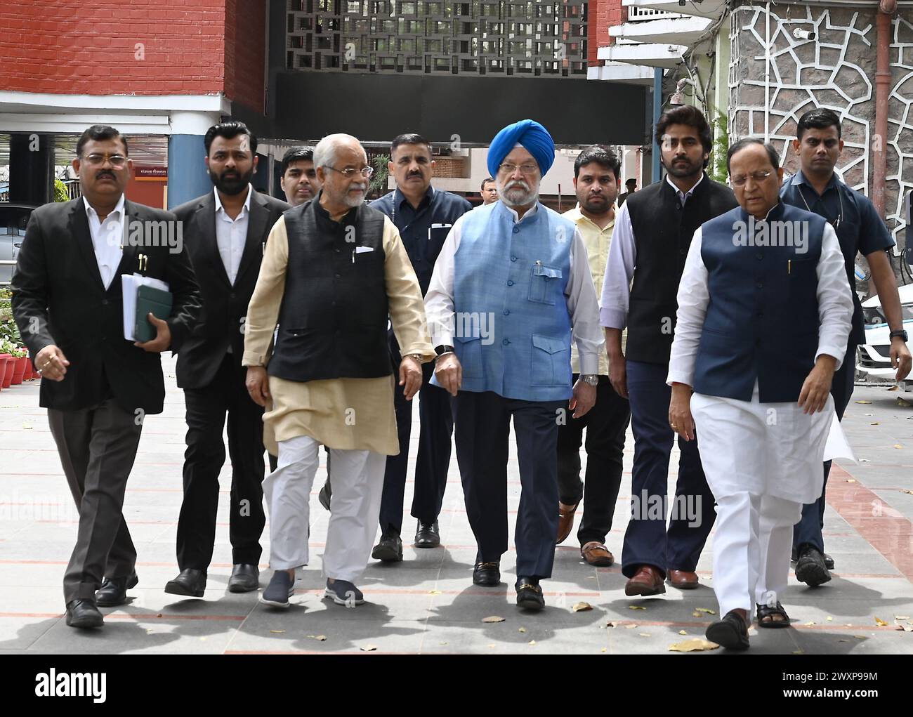 NEW DELHI, INDIA - APRIL 1: BJP delegation comprising Union Minister ...