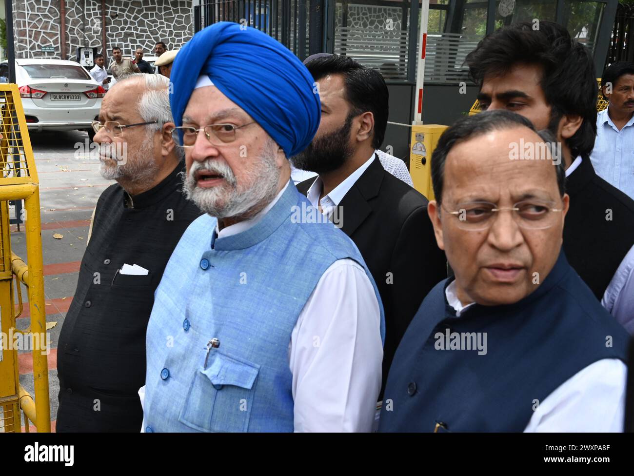 NEW DELHI, INDIA - APRIL 1: BJP delegation comprising Union Minister ...