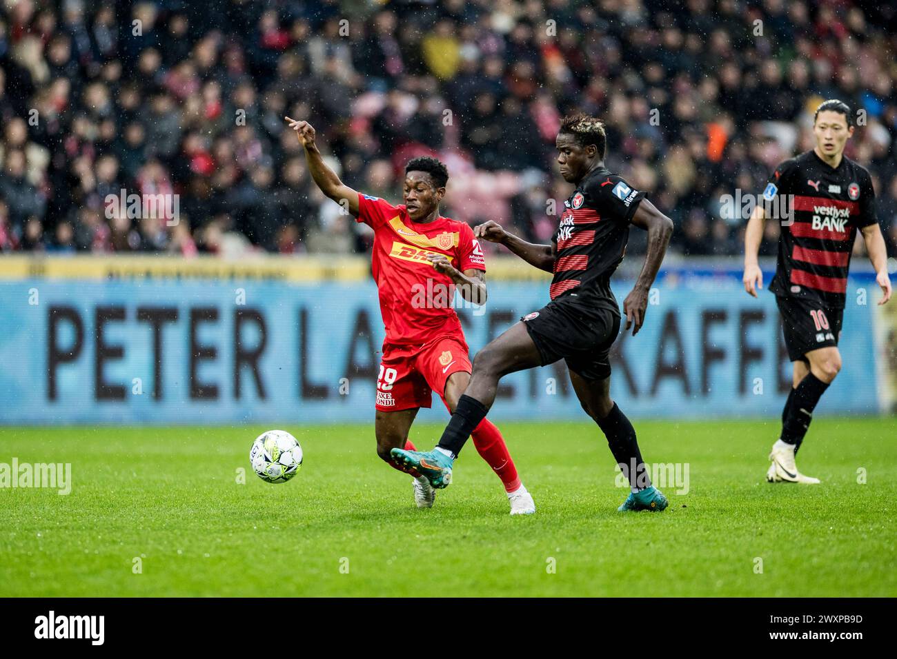 Herning, Denmark. 01st Apr, 2024. Mario Dorgeles (29) of FC ...