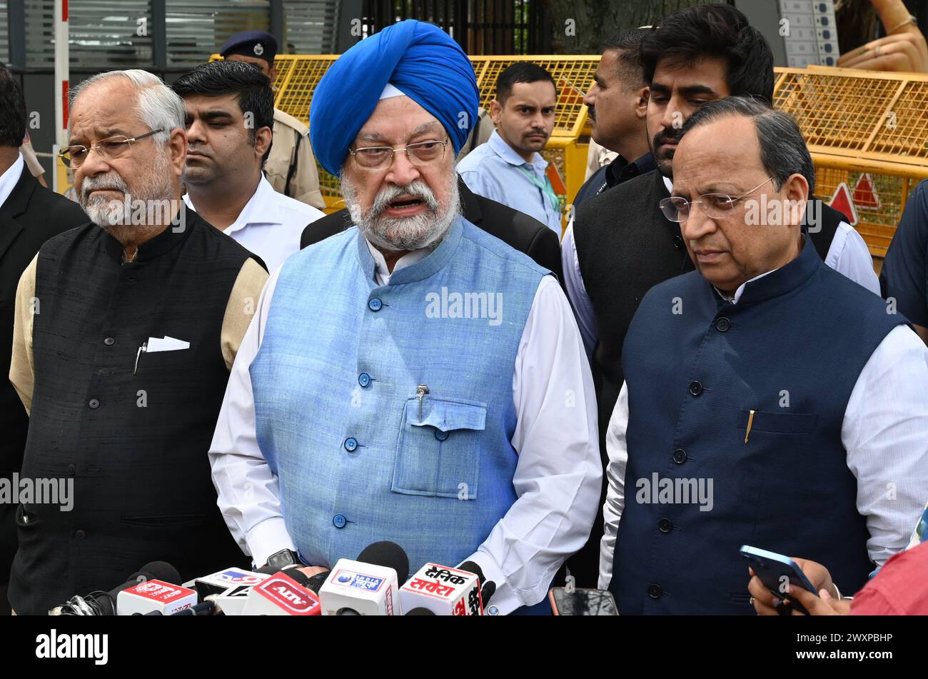 NEW DELHI, INDIA - APRIL 1: BJP delegation comprising Union Minister ...