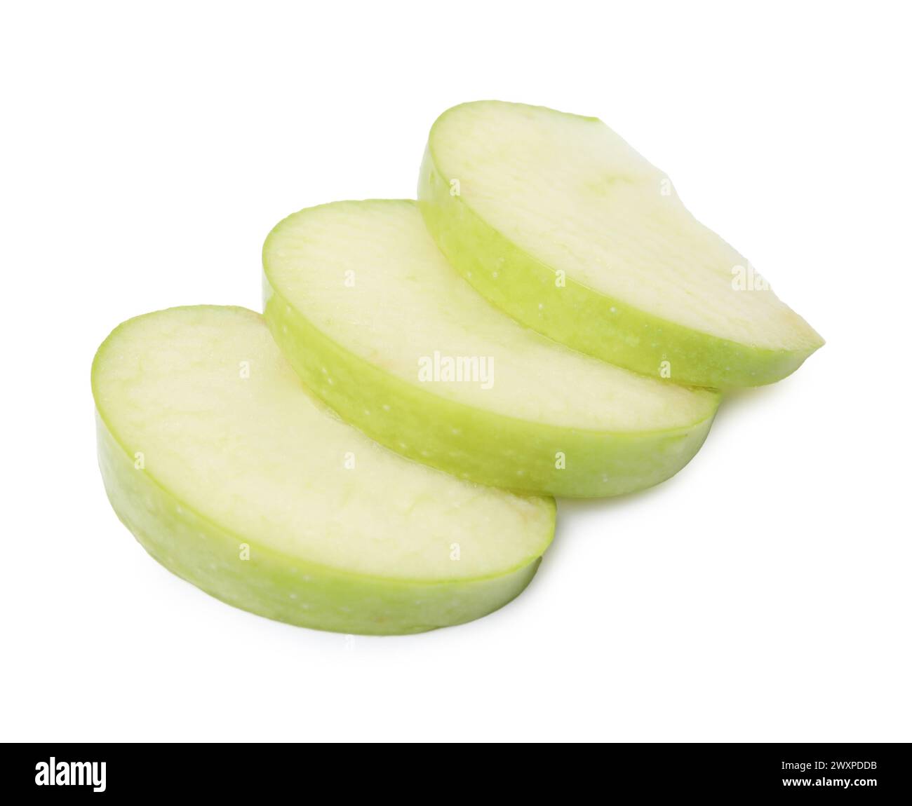 Slices ripe green apple hi-res stock photography and images - Alamy