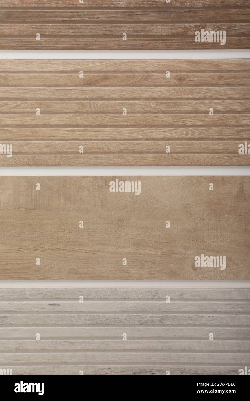 Samples of tile colors display in store Stock Photo - Alamy