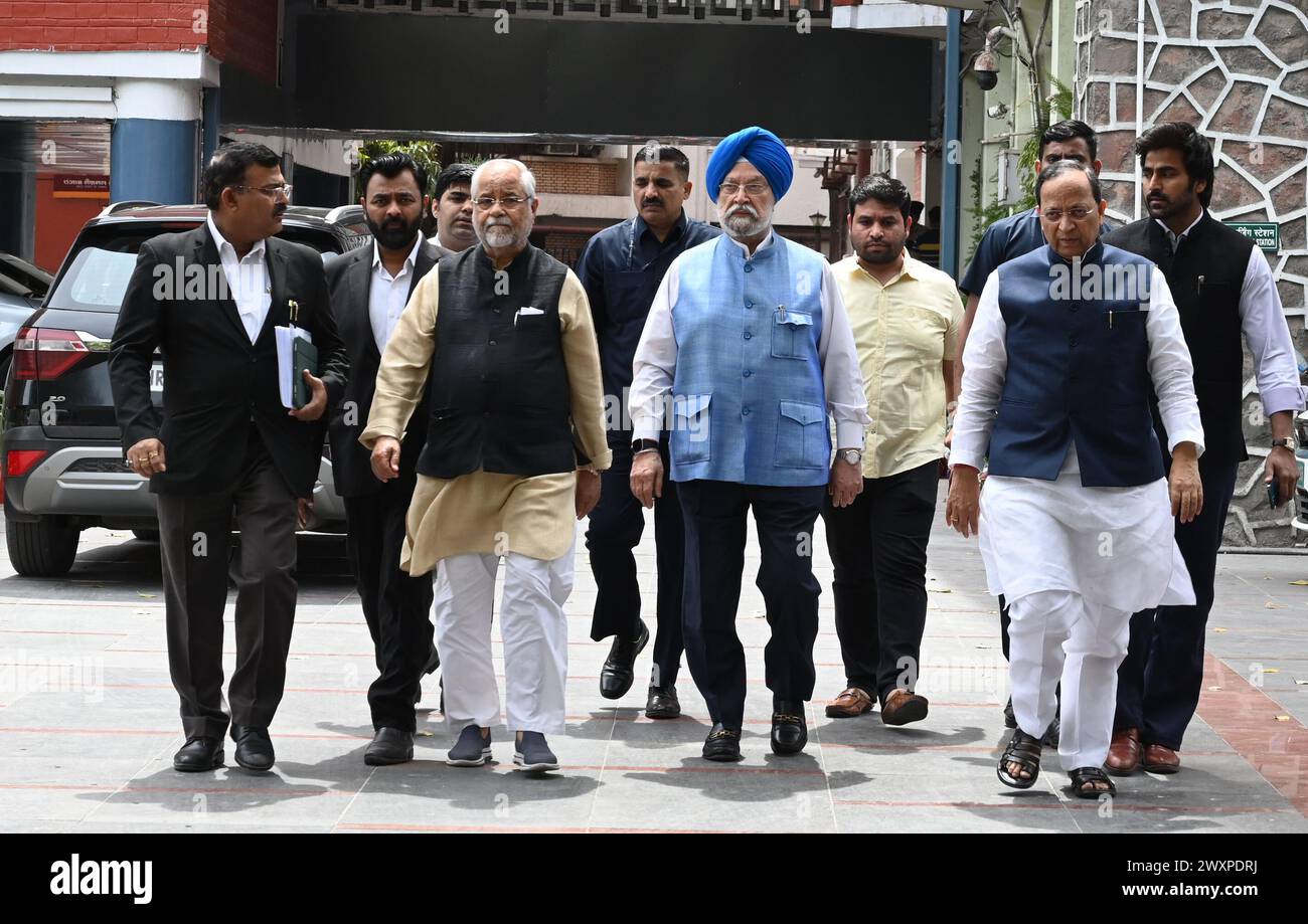 NEW DELHI, INDIA - APRIL 1: BJP delegation comprising Union Minister ...