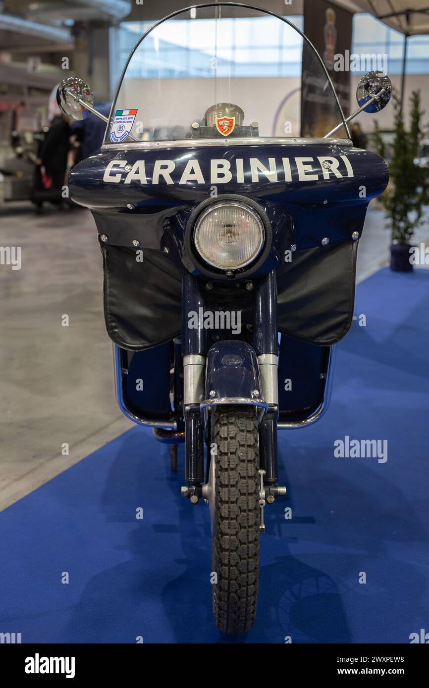 Old Vintage Italian Police Carabinieri Motorbike Stock Photo - Alamy
